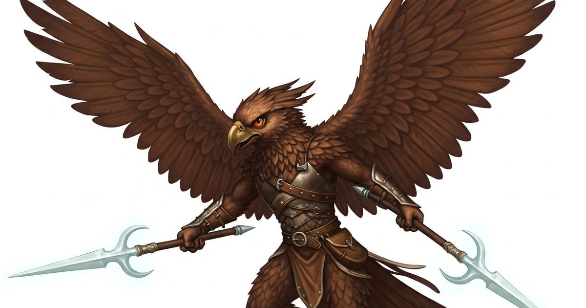 Battle-ready Flying Aarakocran of the Floating Isles | Andrew Thomason ...