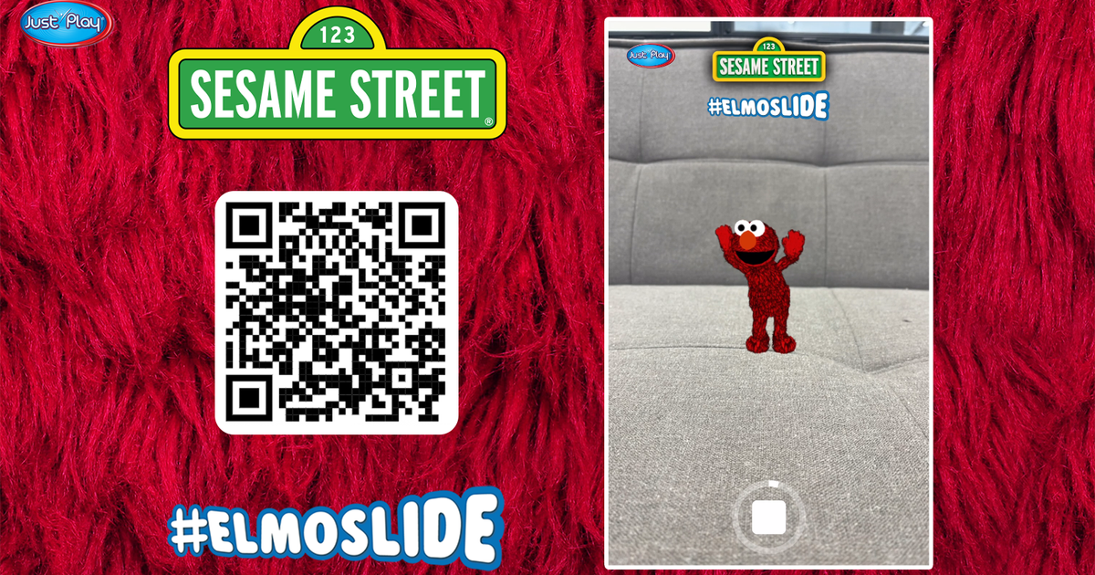 Elmo Slide AR demo | Hoopla Digital | 8th Wall