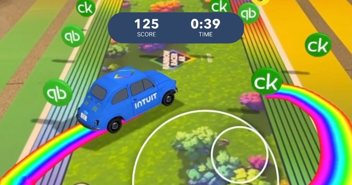 Rainbow Racer AR Game | Intuit | Post Pop Studios | 8th Wall