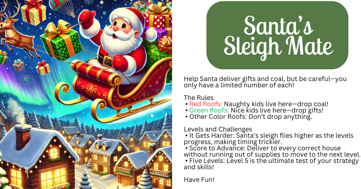 Santa's Sleigh Mate Game | Augment Your World | 8th Wall