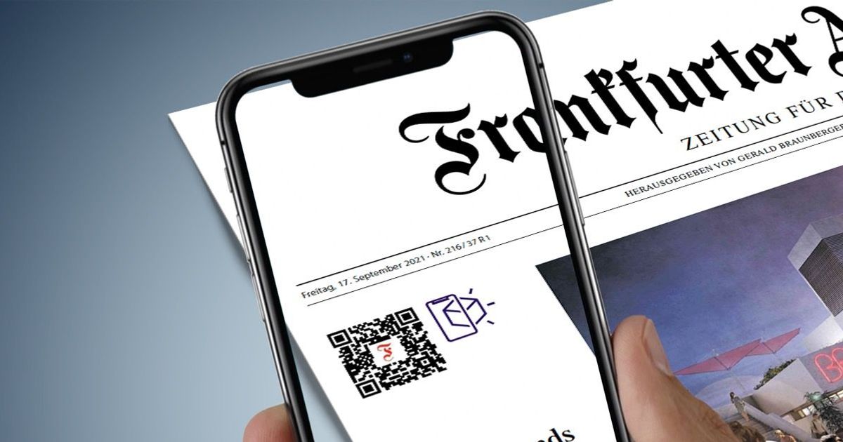 FAZ Newspaper AR Edition | Saint Elmo's | 8th Wall