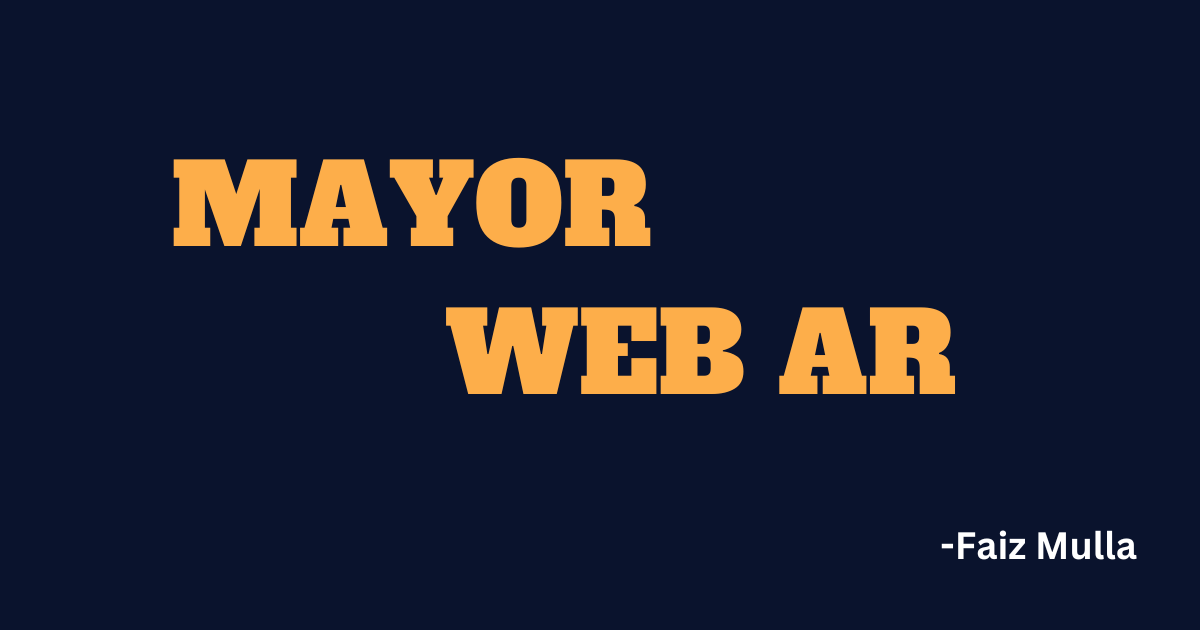 Mayor WebAR | Equanimous Technologies | 8th Wall
