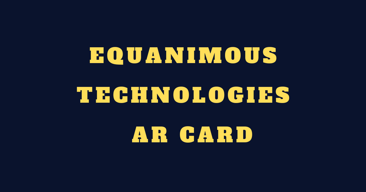 Business Card ET | Equanimous Technologies | 8th Wall