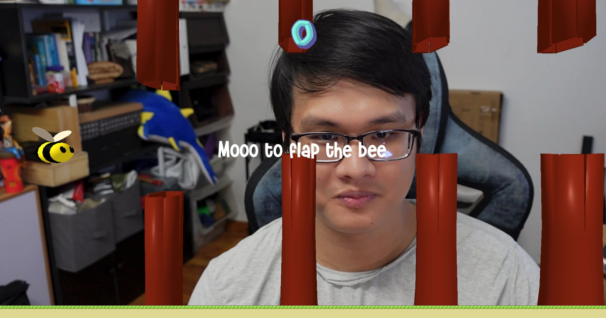 Mooo!!!: Flappy Bird | Morning studio. Game, AR/VR... | 8th Wall
