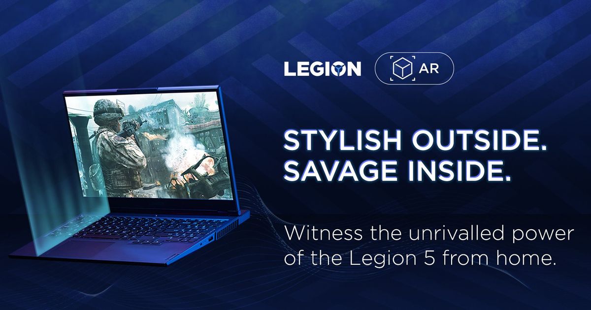 Lenovo Legion 5 - Stylish Inside. Savage Outside. An Augmented Reality ...