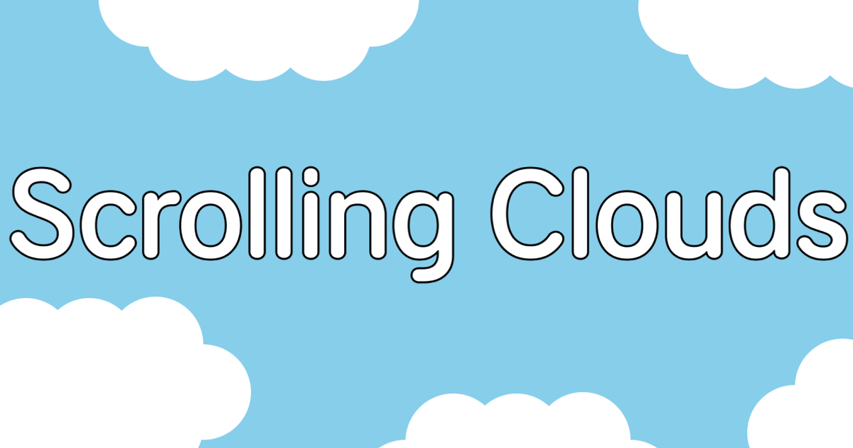 Scrolling Clouds | DCLN | 8th Wall