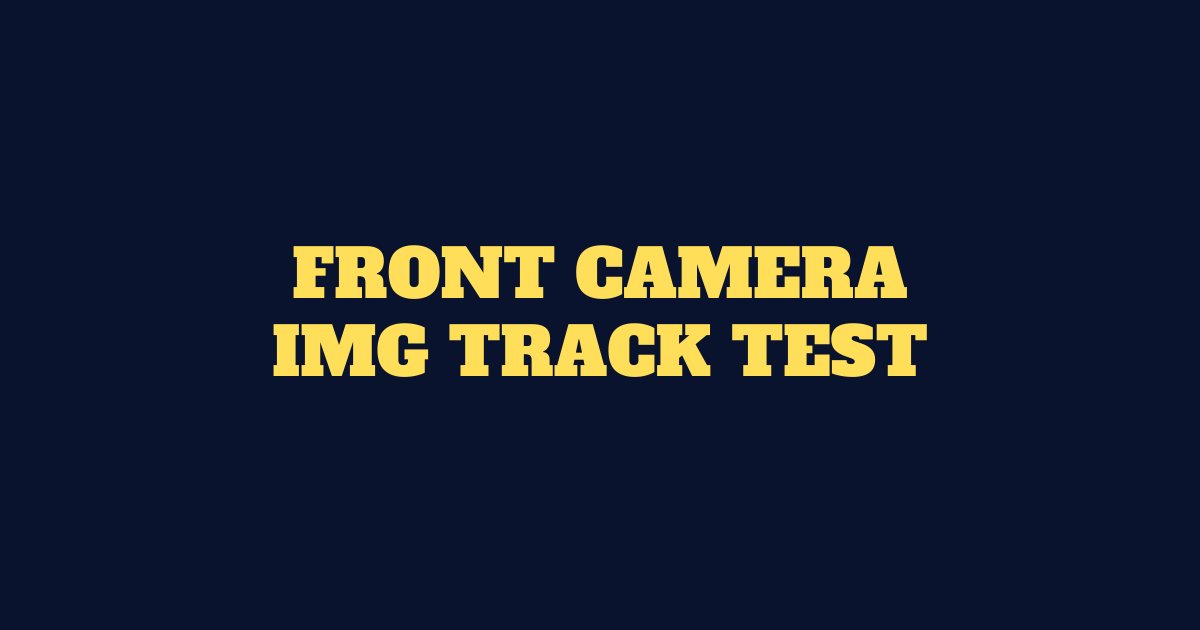 Front Camera Img Track | Equanimous Technologies | 8th Wall
