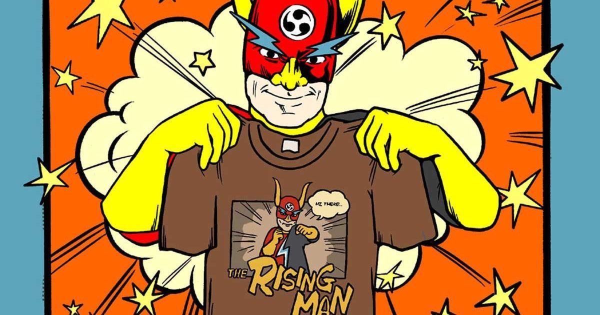 Rising Man thank you postcard | kivotoys | 8th Wall