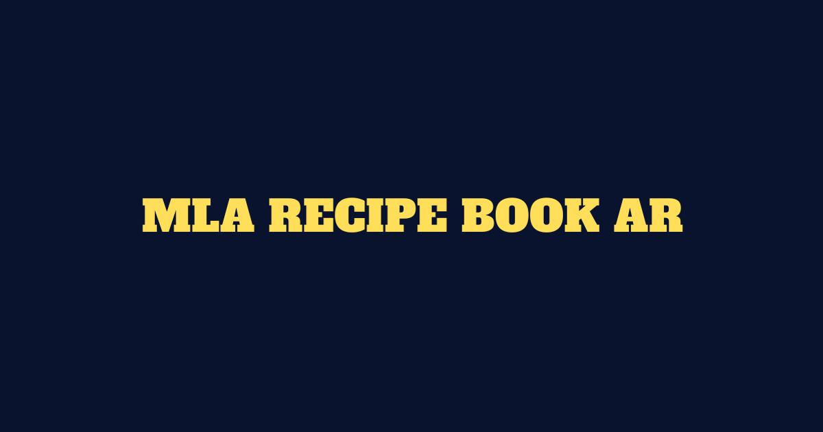 MLA RECIPE BOOK AR | CommUnion | 8th Wall