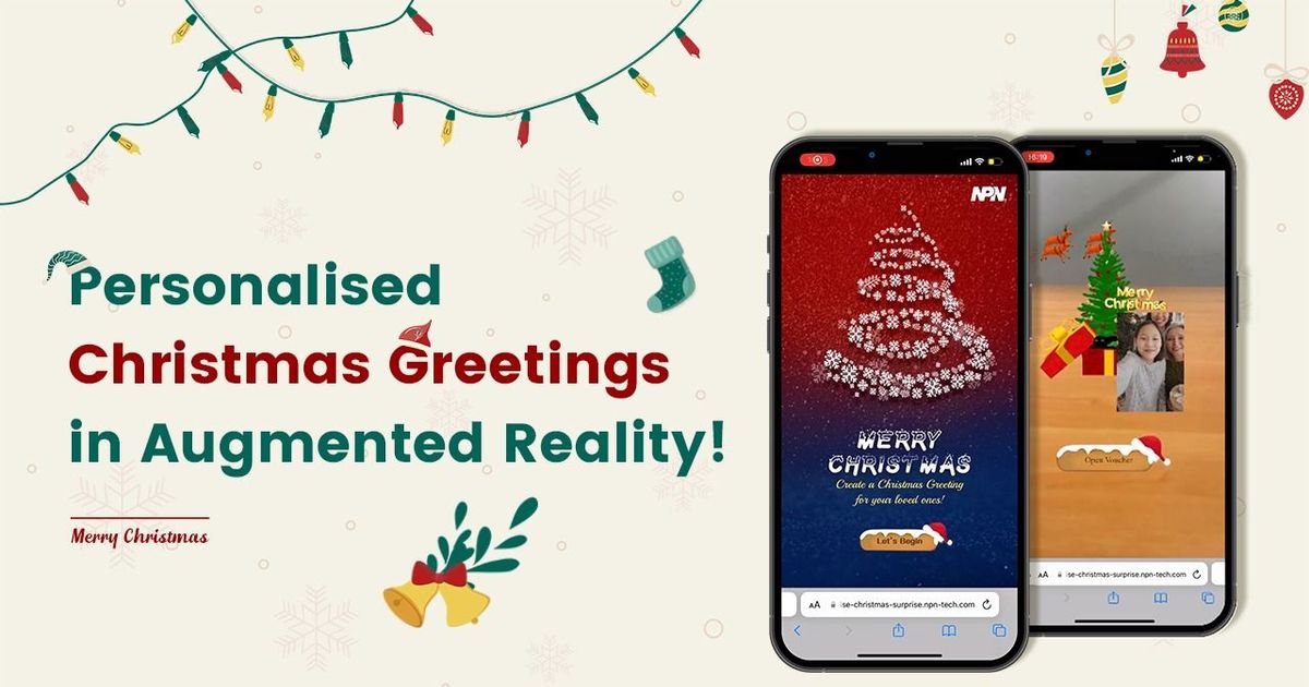 AR Christmas Greeting with Gift Vouchers | NPN | 8th Wall