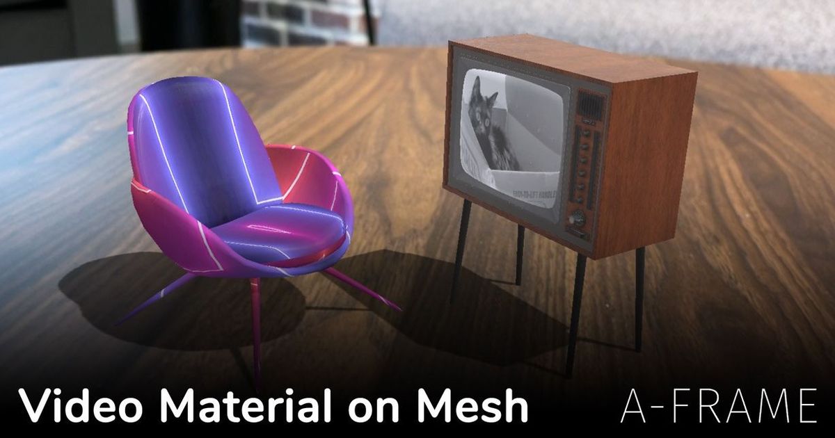 Video Material on Mesh | 8th Wall Playground | 8th Wall
