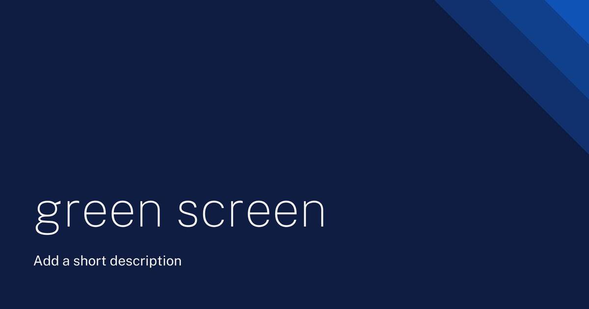 green screen video | Equanimous Technologies | 8th Wall