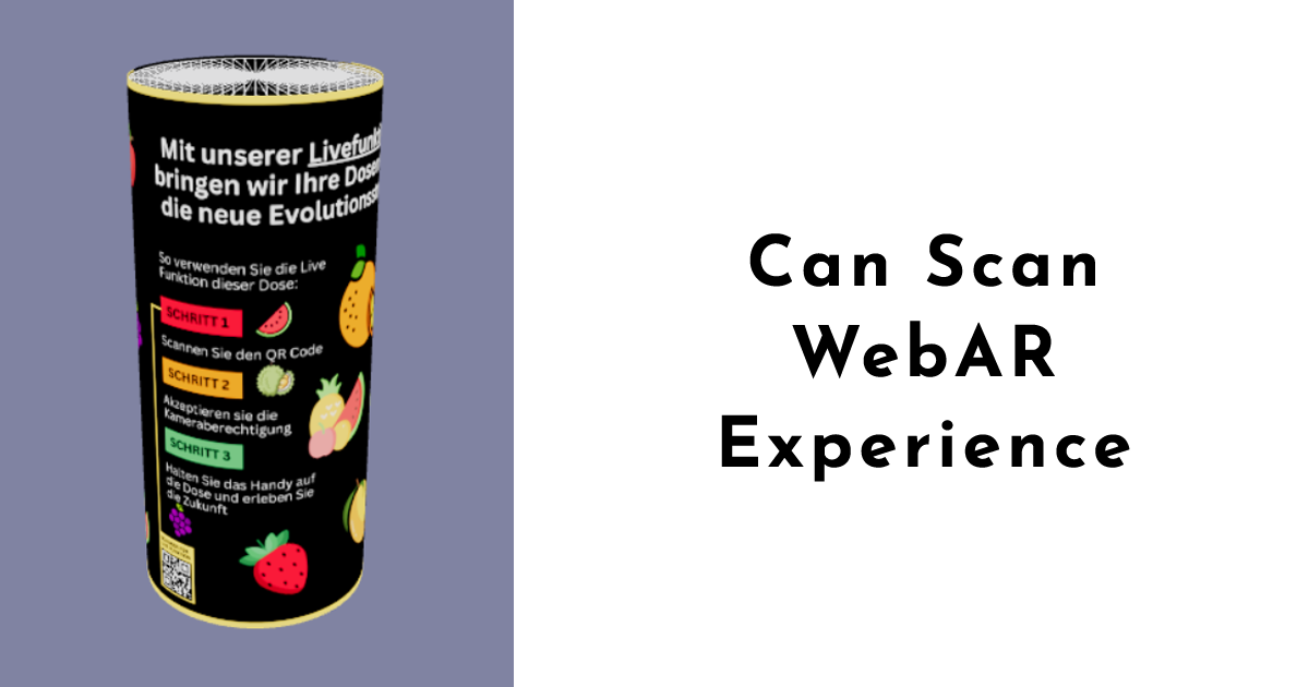 Can WebAR Demo | Equanimous Technologies | 8th Wall