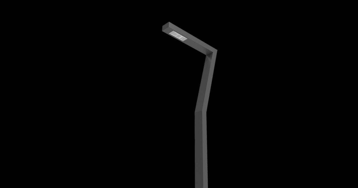 AF3D Pole integrated streetlight | Rooster Lighting | 8th Wall
