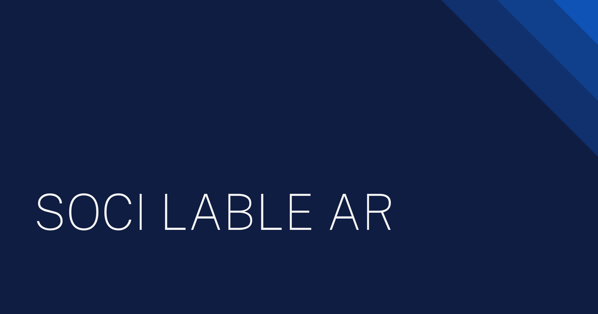 Soci Lable AR | Equanimous Technologies | 8th Wall