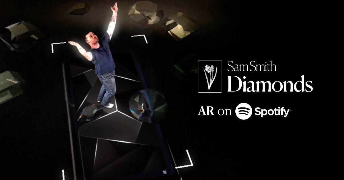 Sam Smith "Diamonds" Spotify AR | Powster | 8th Wall