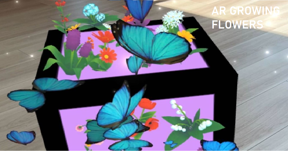 AR GROWING FLOWERS | Designium | 8th Wall