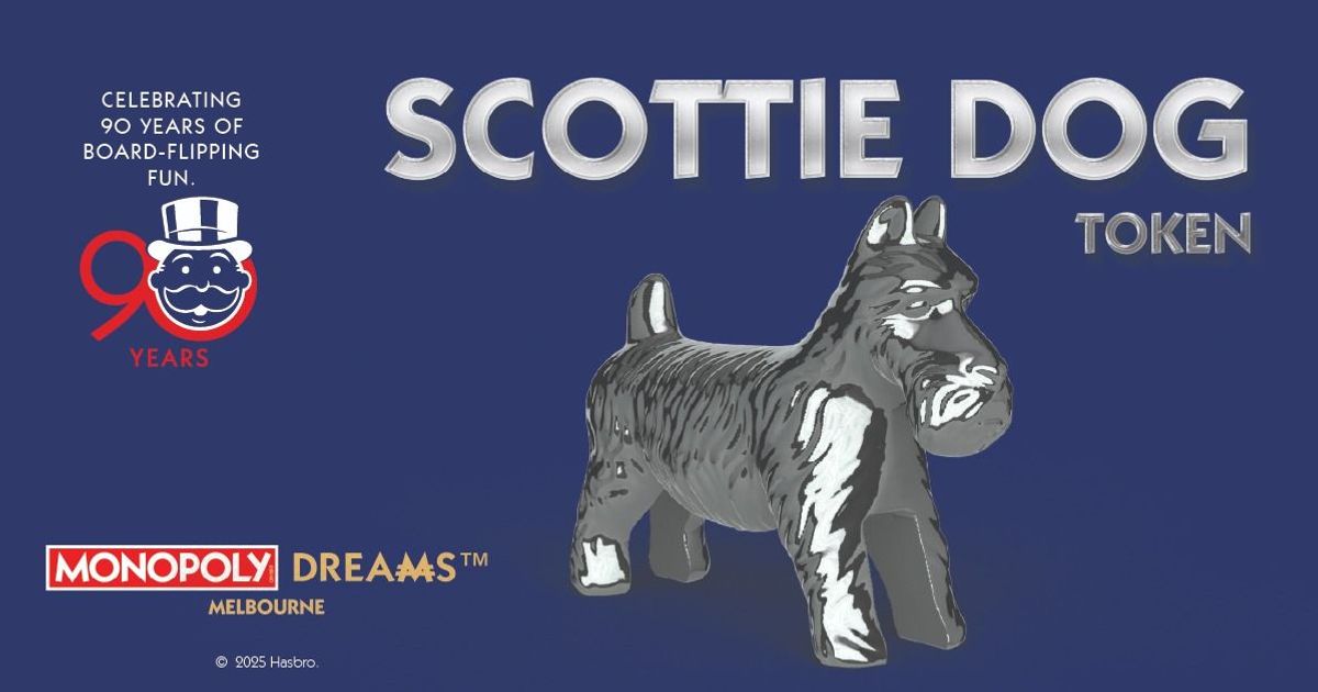 Monopoly Token - Scottie Dog | Monopoly Dreams | 8th Wall