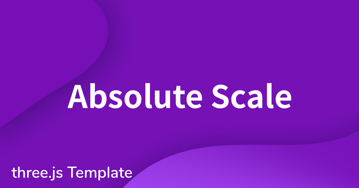 three.js: Absolute Scale Template | 8th Wall | 8th Wall